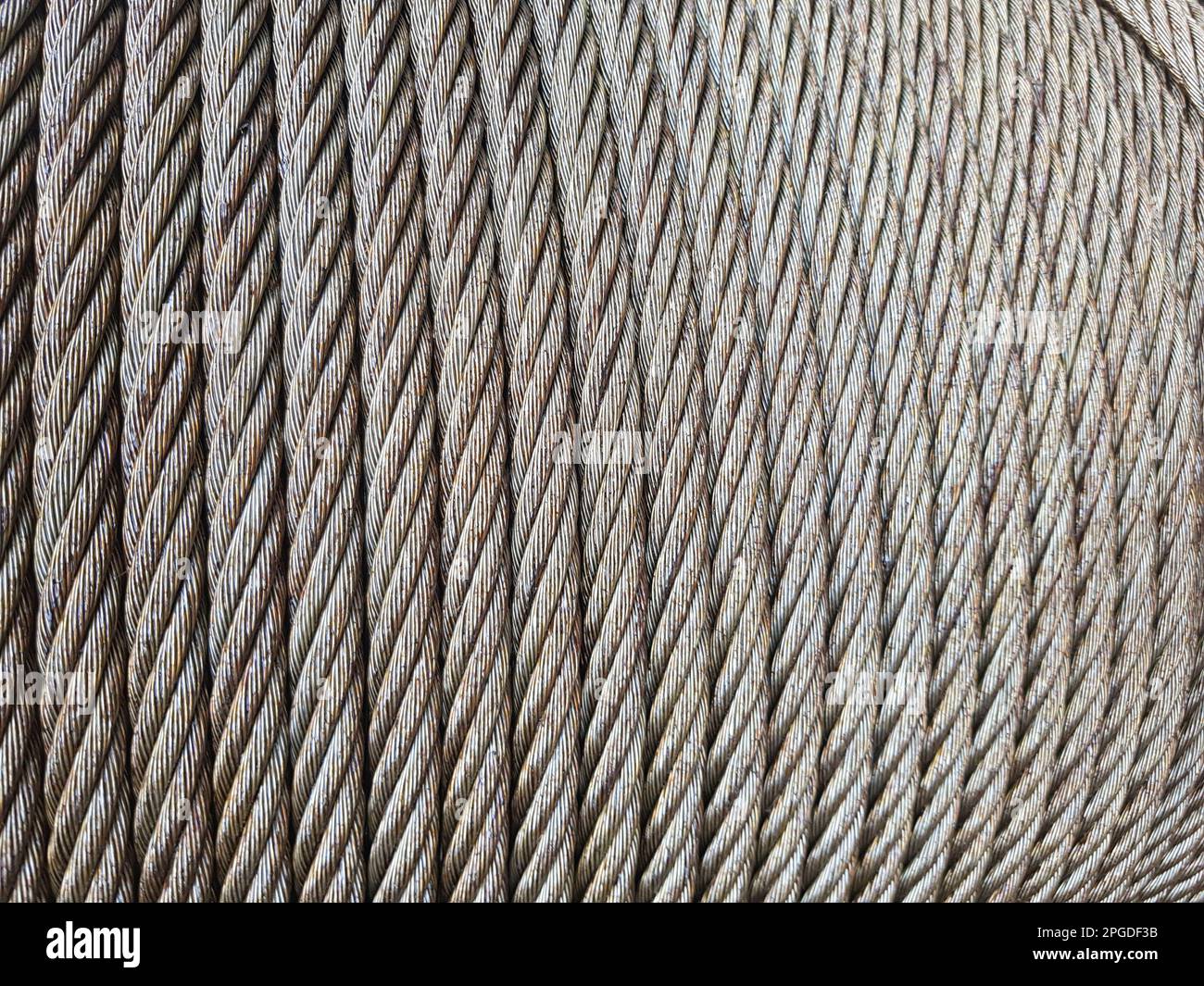 Grey cable coil steel hi-res stock photography and images - Alamy