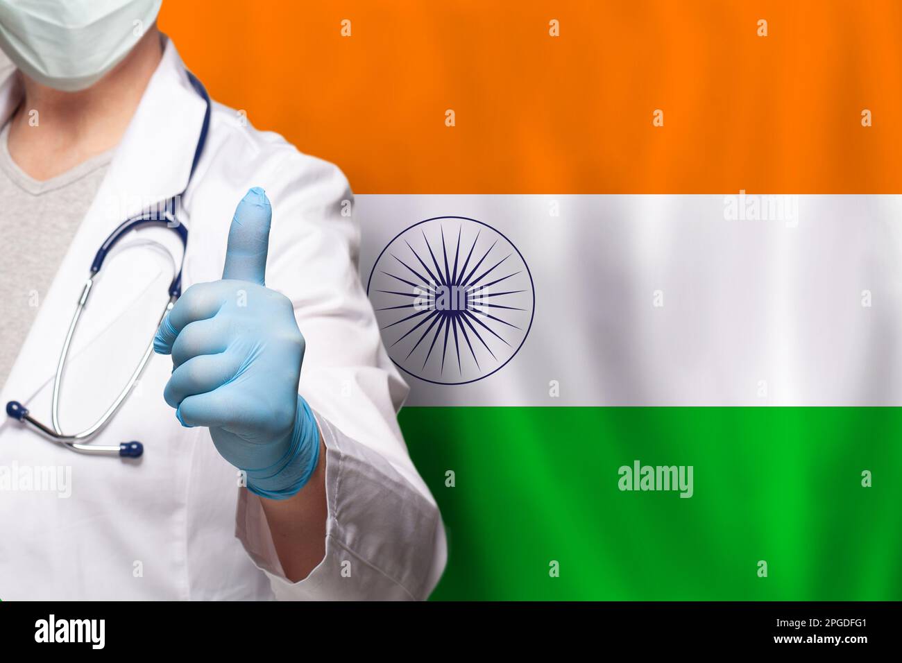 Female doctor indian flag hi-res stock photography and images - Alamy