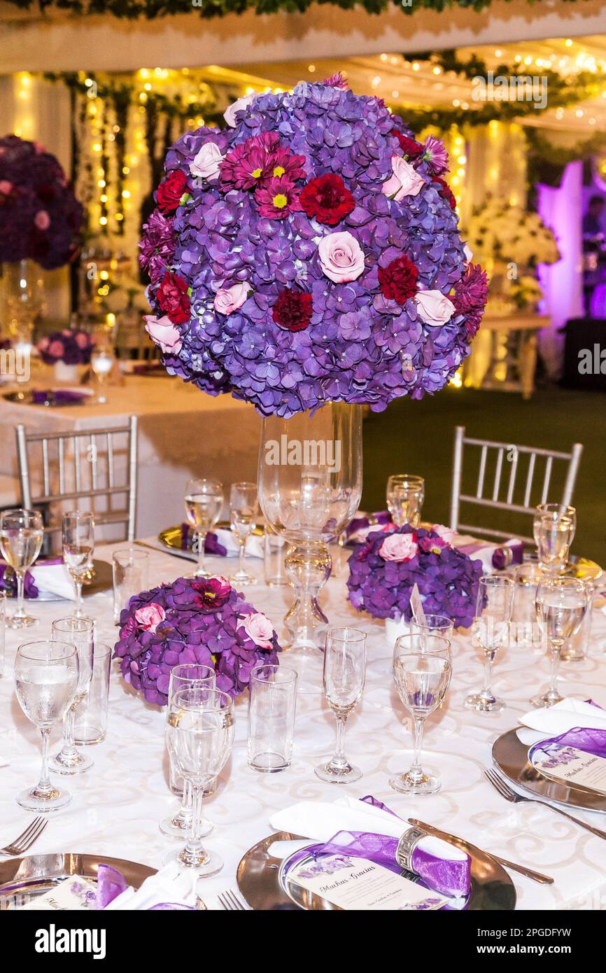 Social Events - Elegant Banquet Hall For A Wedding Party Stock Photo ...