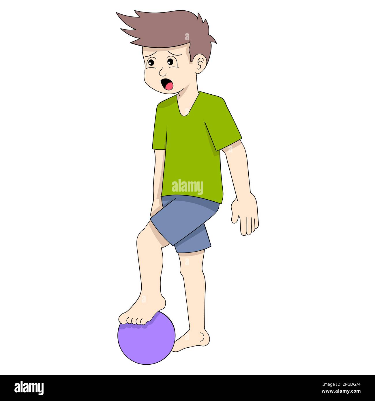 Soccer mascot boy Cut Out Stock Images & Pictures - Alamy