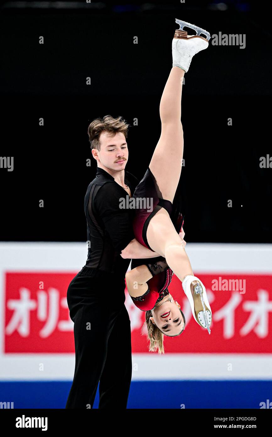 Maria PAVLOVA & Alexei SVIATCHENKO (HUN), during Pairs Short Program ...