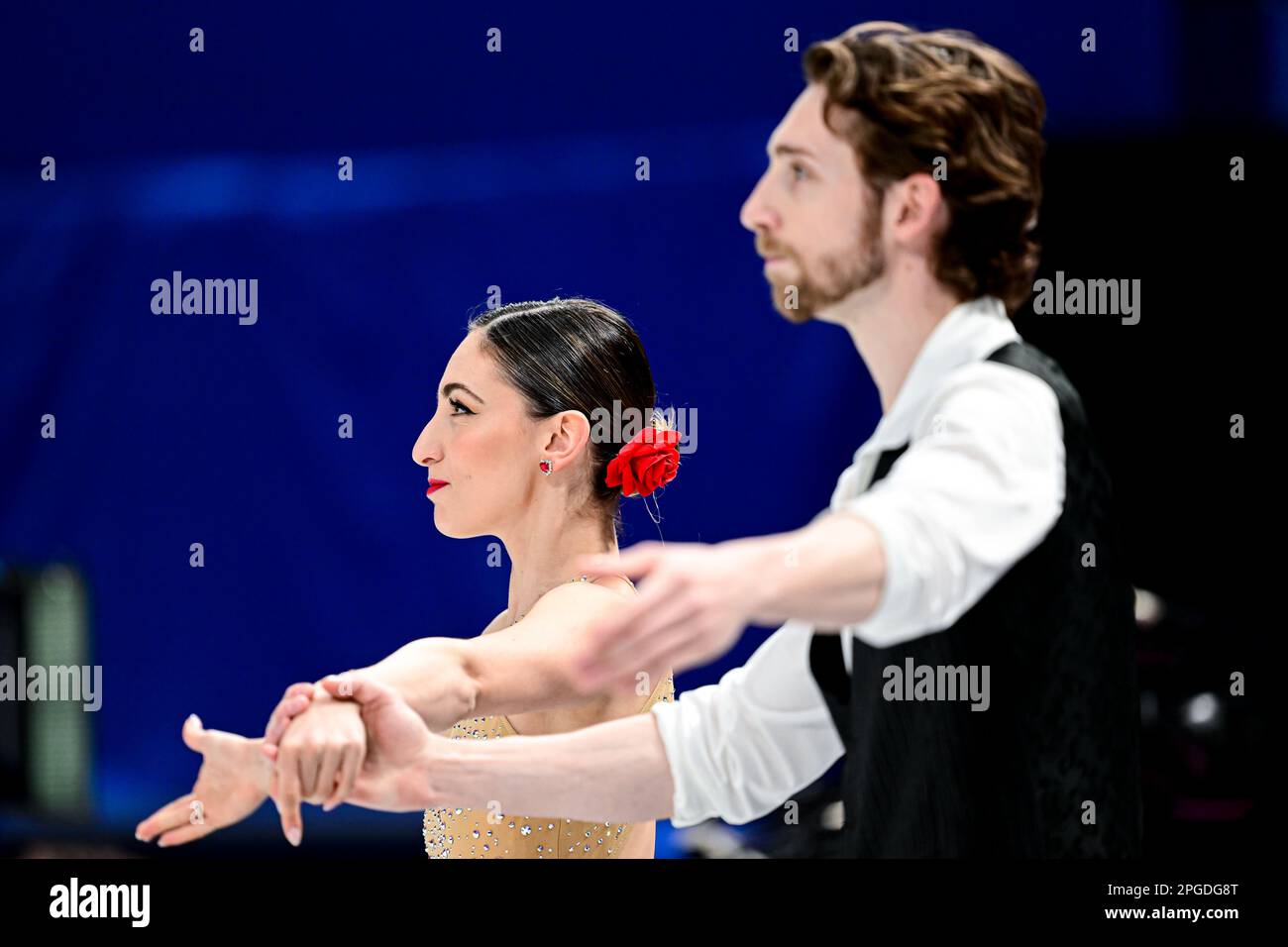 Sara CONTI & Niccolo MACII (ITA), during Pairs Short Program, at the ...