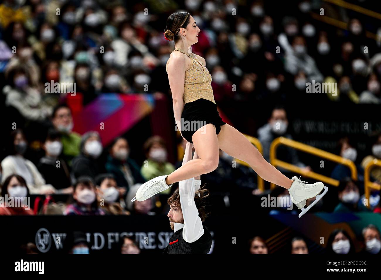 Sara CONTI & Niccolo MACII (ITA), during Pairs Short Program, at the ...