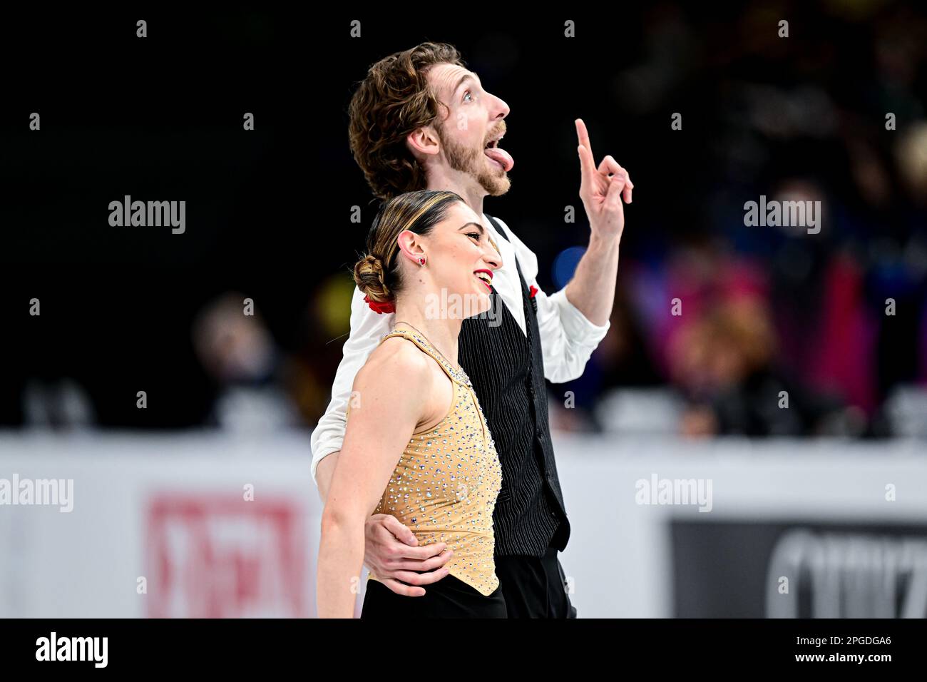 Sara CONTI & Niccolo MACII (ITA), during Pairs Short Program, at the ...