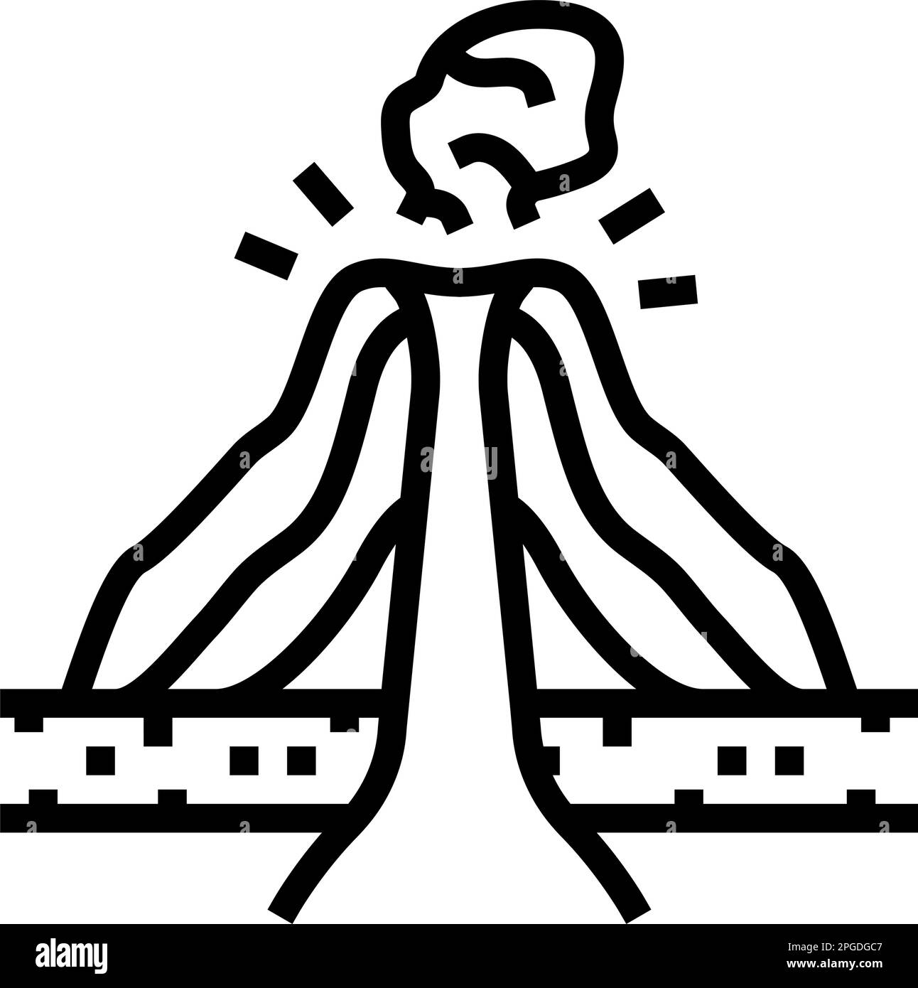 Rock cones Cut Out Stock Images & Pictures - Alamy