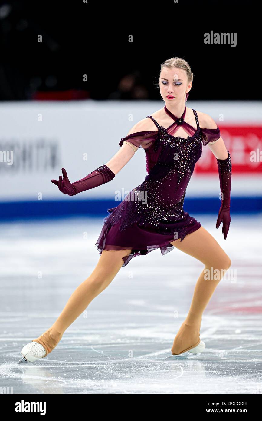 Alexandra FEIGIN (BUL), during Women Short Program, at the ISU World ...
