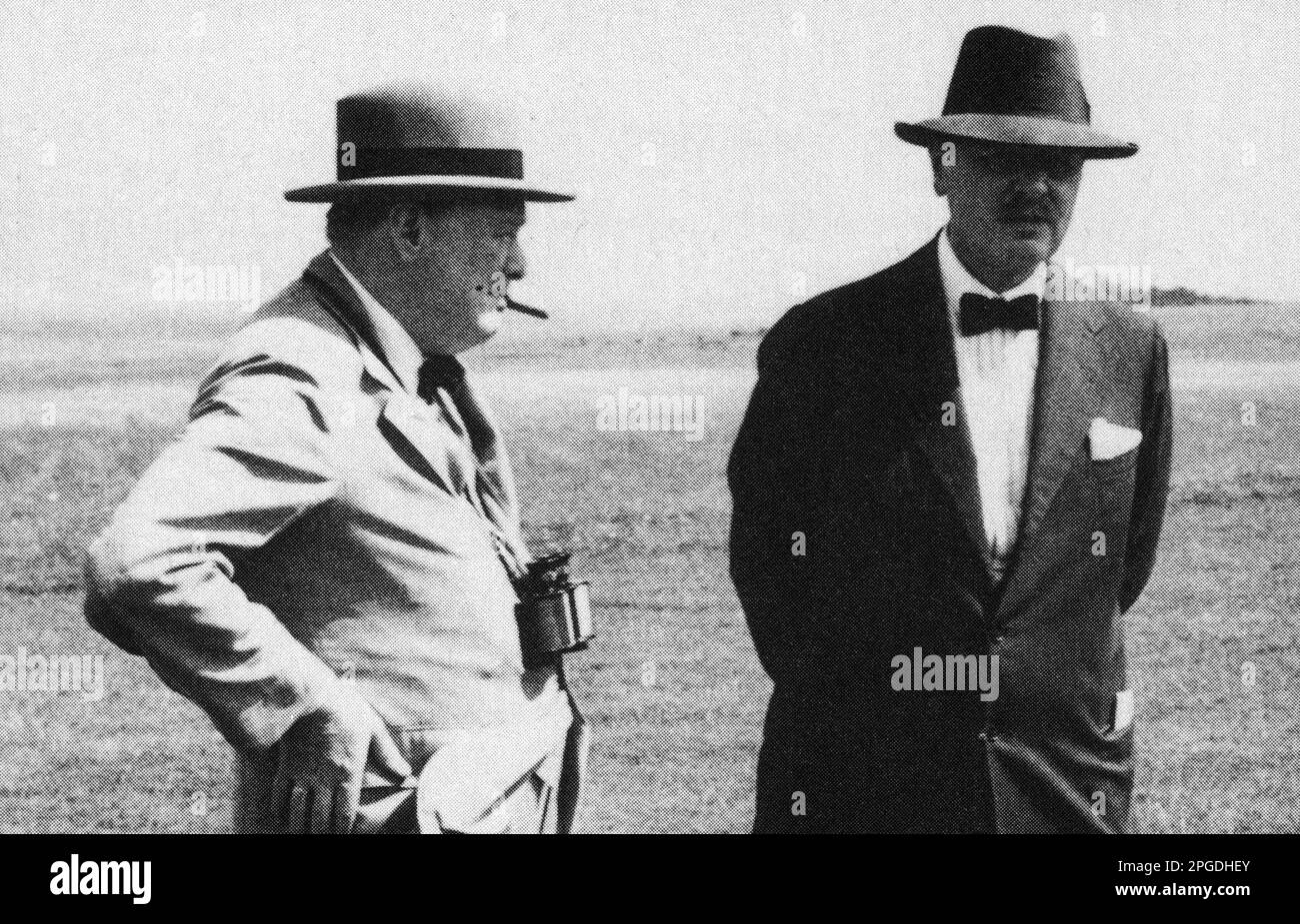 Winston Churchill with his brother Jack. 1947 Stock Photo - Alamy