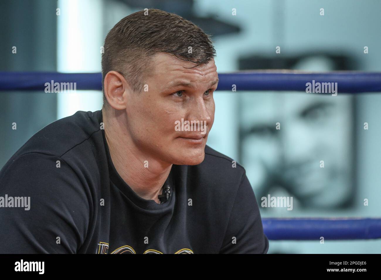 21.03.2023. Russia. Moscow. Pavel Shulsky, heavyweight fighter of the ...