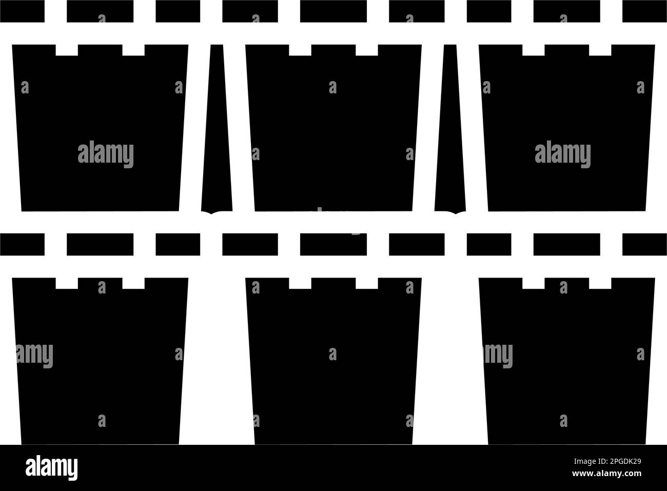 Black storage bins Stock Vector Images - Alamy