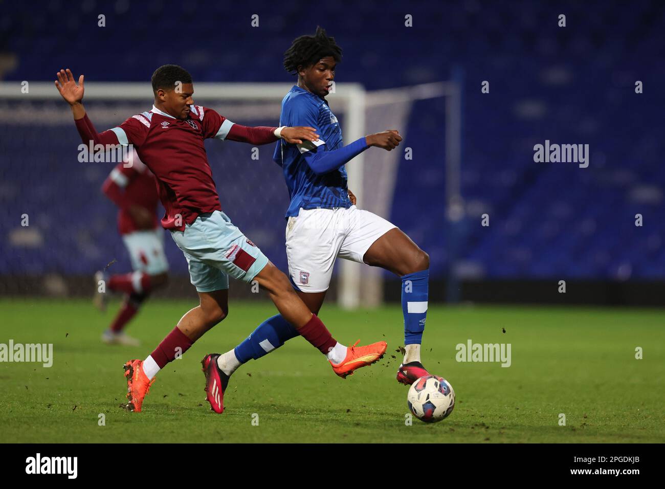 Osman Foyo of Ipswich Town and Asher Falase of West Ham United ...