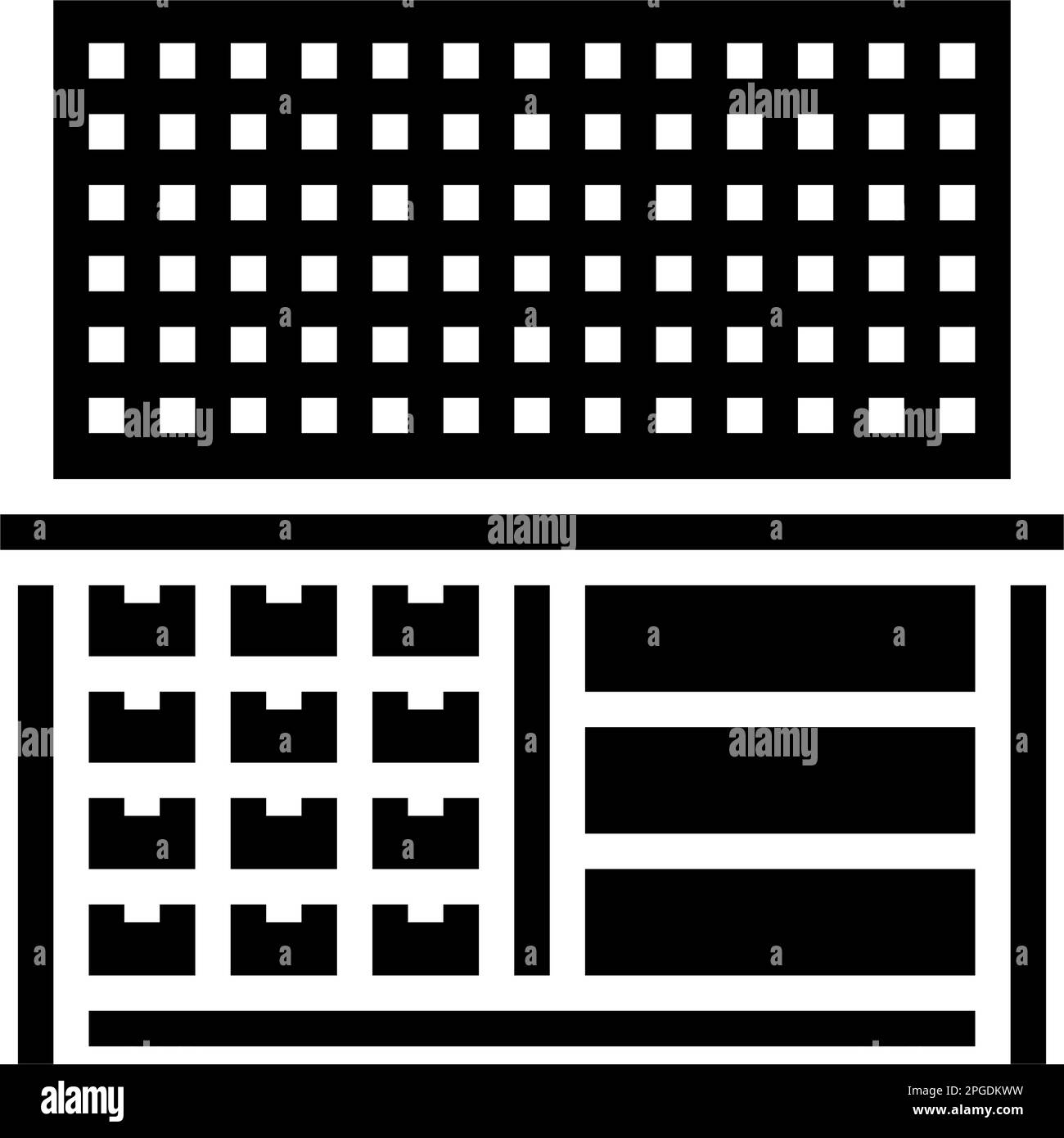 garage organizer tool glyph icon vector illustration Stock Vector Image ...