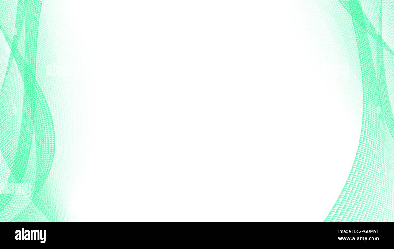 Abstract green wavy frame on hi-res stock photography and images - Alamy