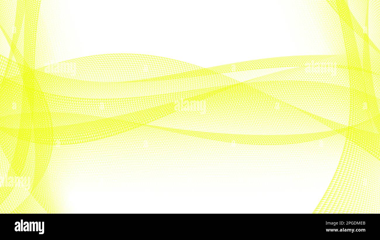 Frame Abstract background with yellow wavy lines on white Stock Photo ...