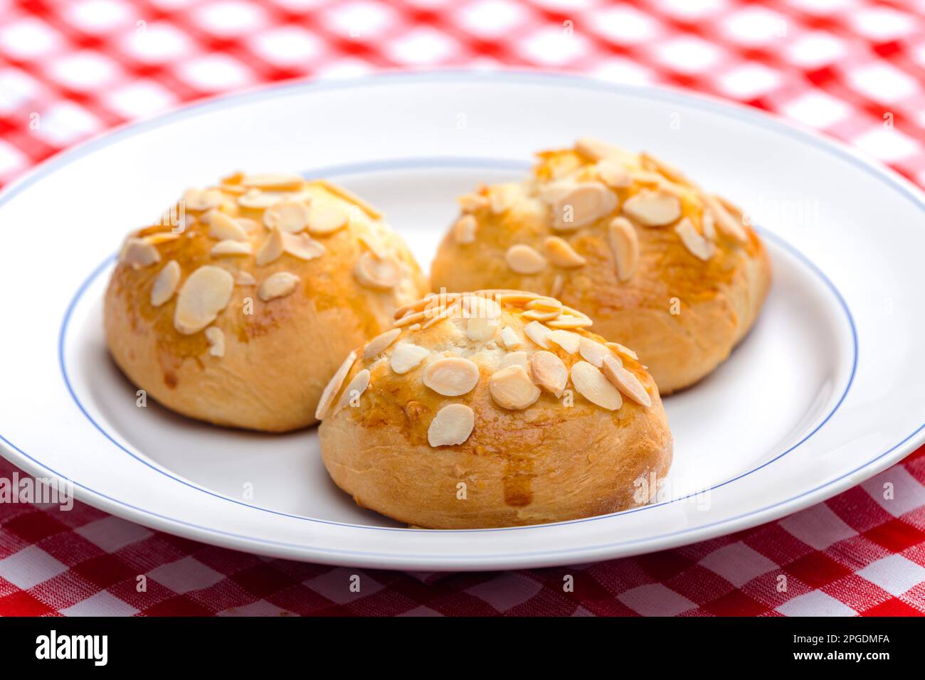 still lif of almond buns Stock Photo - Alamy