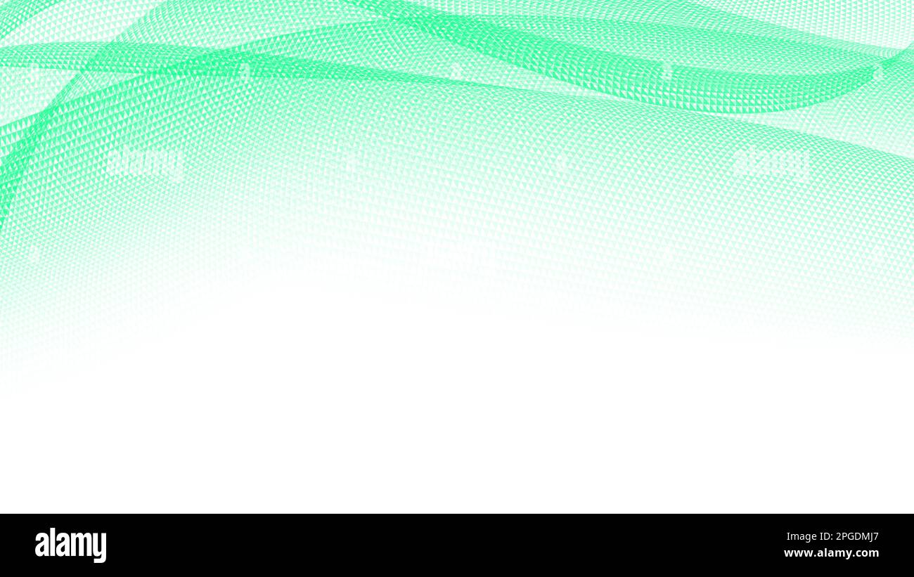 Frame Green wavy lines on white background. Abstract background Stock ...