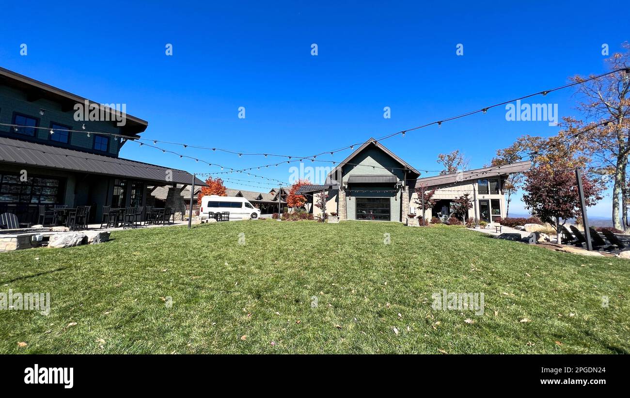 Boone, NC USA - October 23, 2022: The exterior of the Blue Ridge Club ...