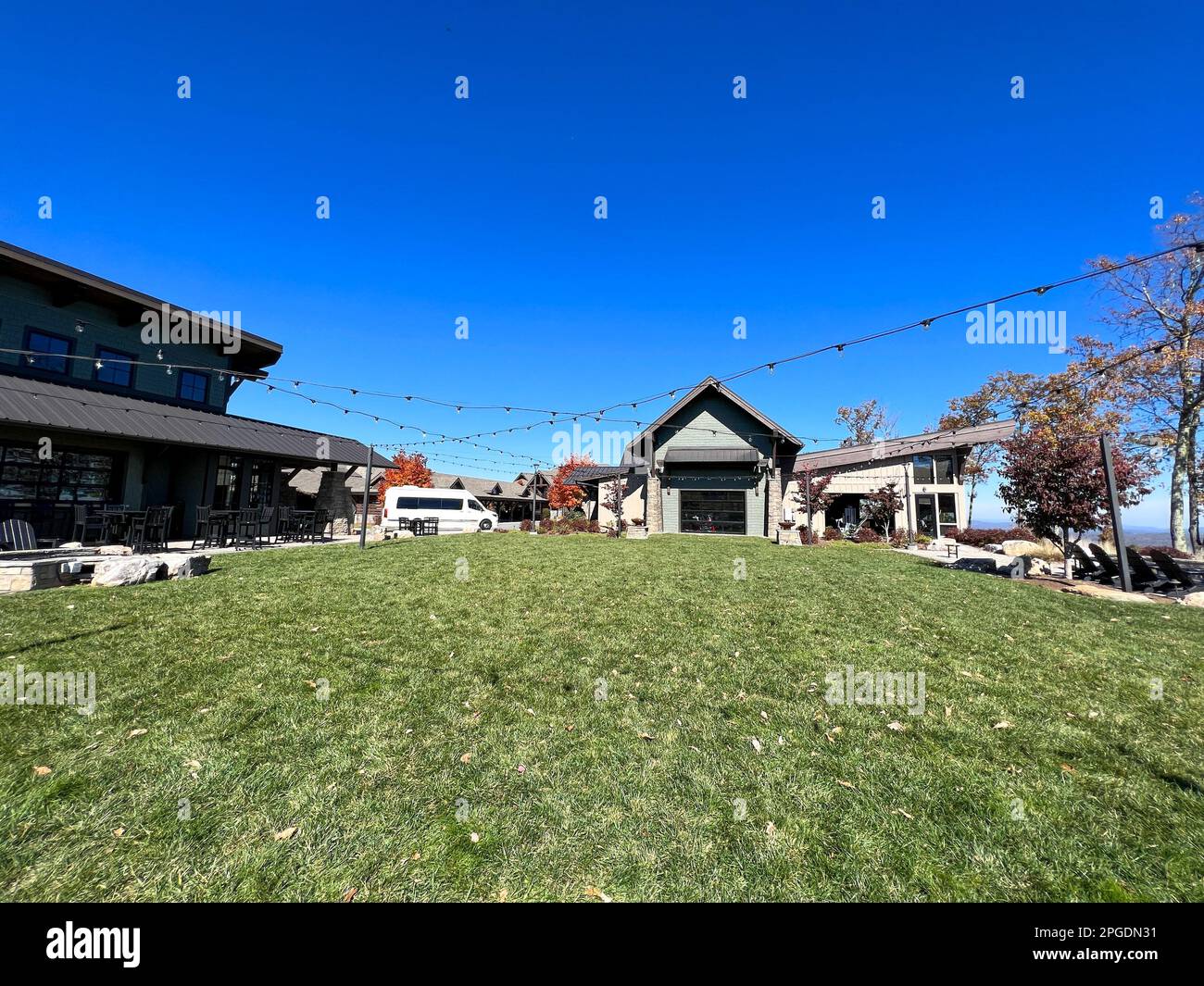 Boone, NC USA - October 23, 2022: The exterior of the Blue Ridge Club ...
