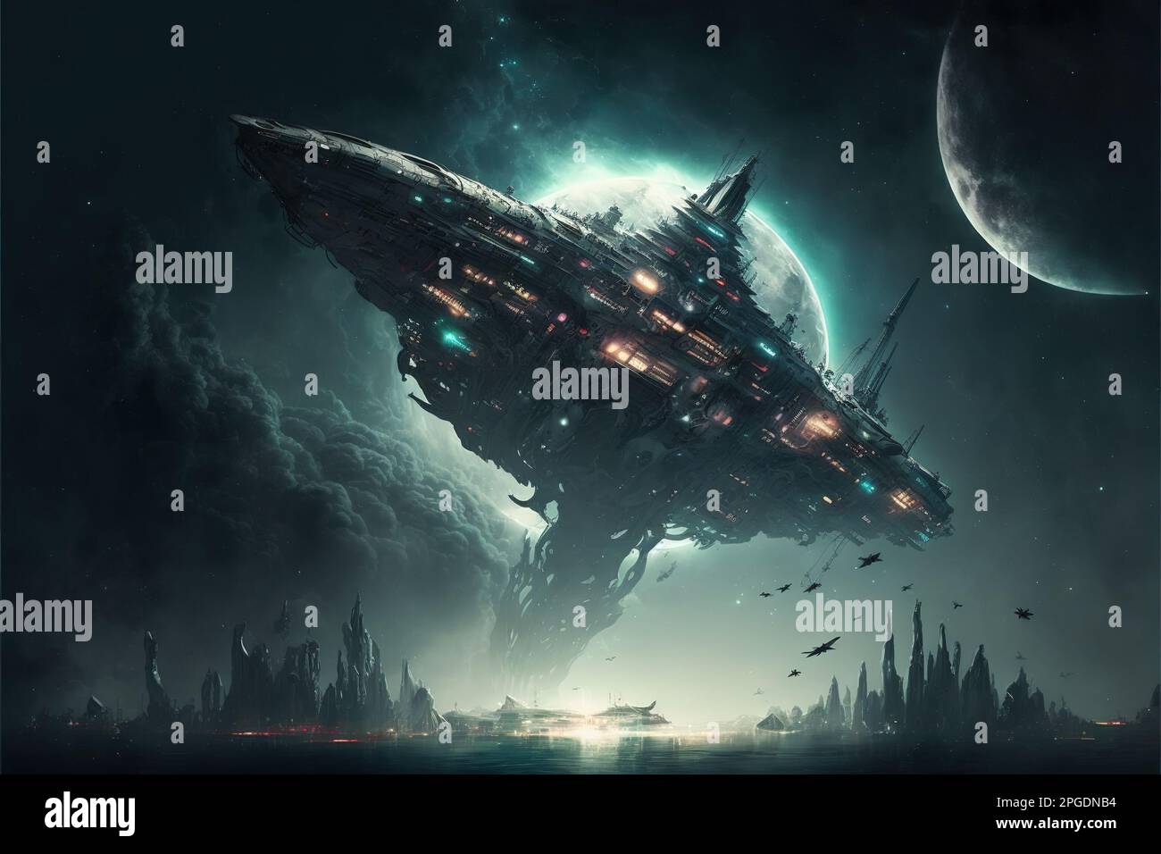 Futuristic fortress hi-res stock photography and images - Alamy