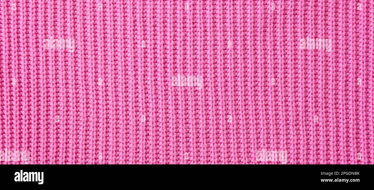 Bright pink knitted texture background. Knitted fabric. Abstract ...