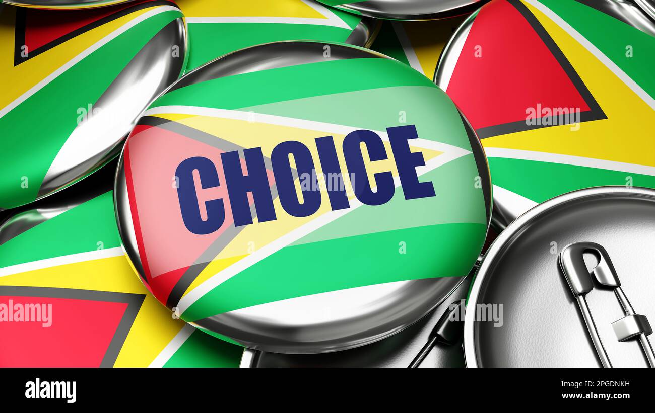 Choice in Guyana - colorful handmade electoral campaign buttons for ...
