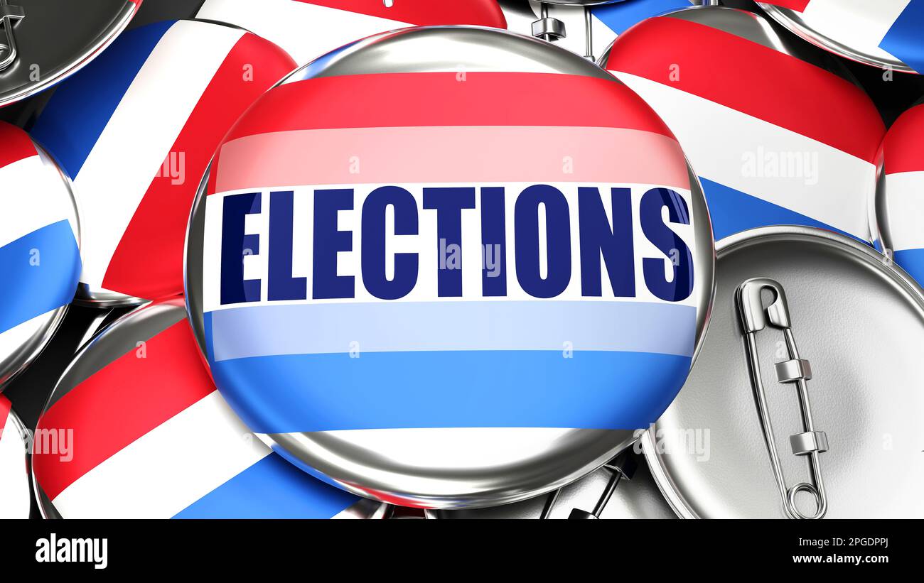 Netherlands and Elections - handmade electoral pinback buttons for ...