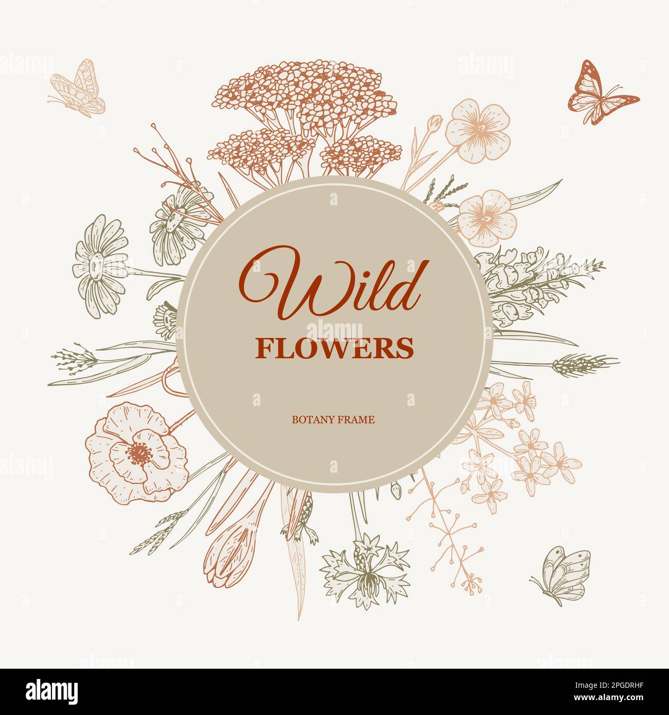 Herbal wreath meadow grass hi-res stock photography and images - Alamy