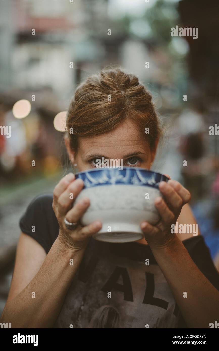 Slurping hi-res stock photography and images - Alamy