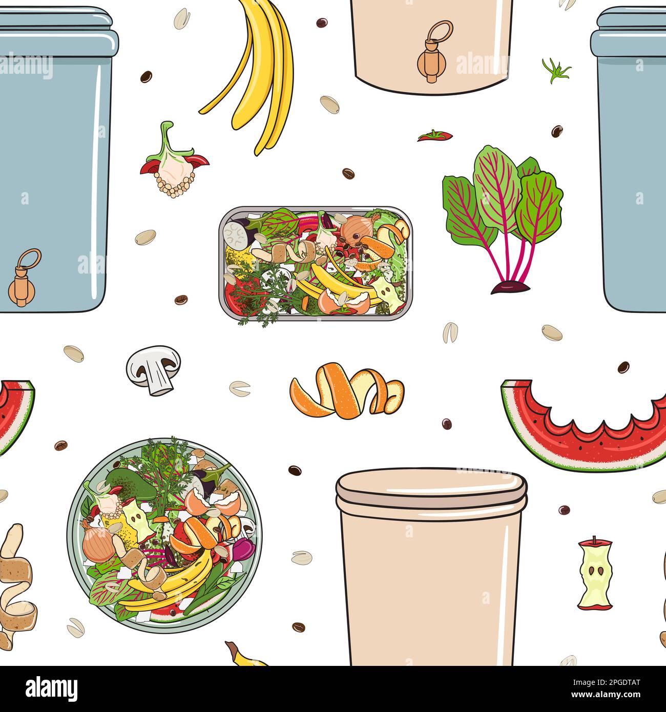 Zero waste home kitchen Stock Vector Images - Alamy