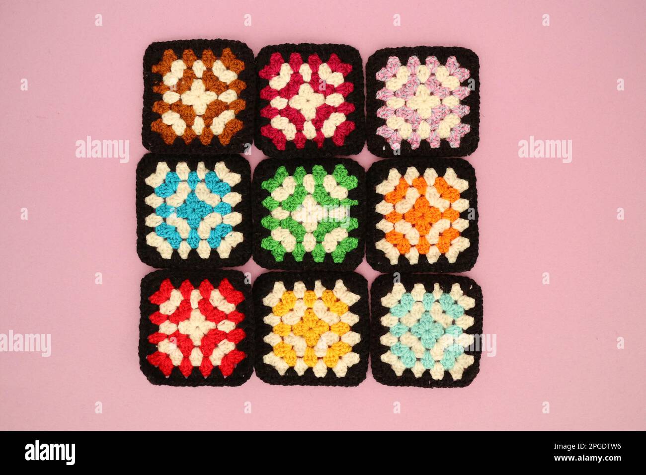 Crochet squares hi-res stock photography and images - Alamy