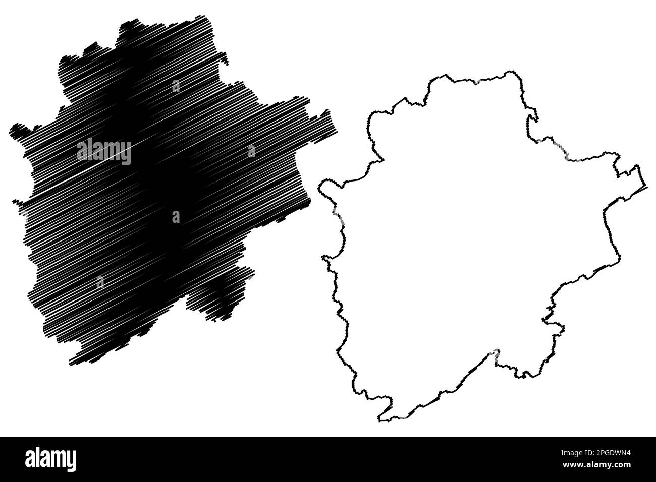 Ribble valley map hi-res stock photography and images - Alamy