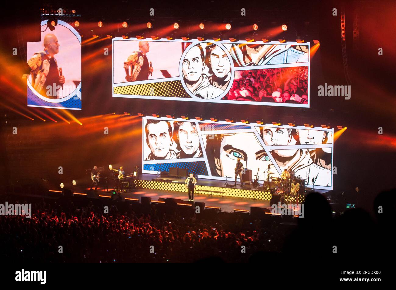 Torino, Italia. 20 marzo 2023. the Italian singer Max Pezzali performed ...
