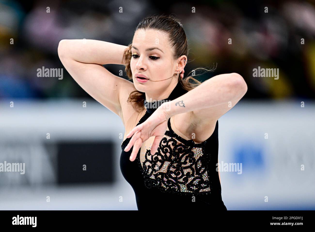 Kristen SPOURS (GBR), during Women Short Program, at the ISU World ...