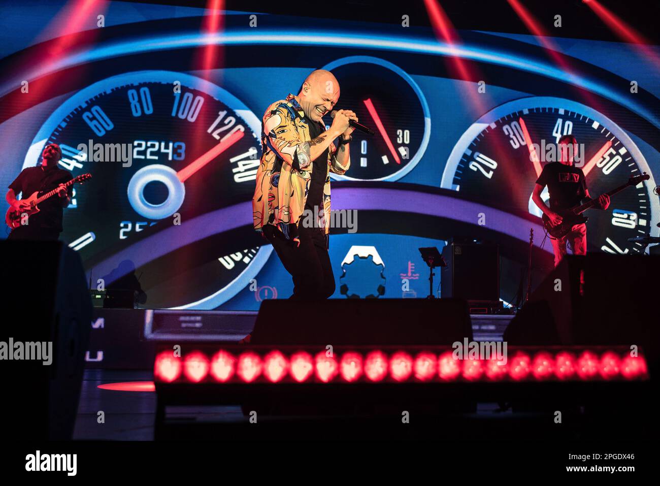 Torino, Italia. 20 marzo 2023. the Italian singer Max Pezzali performed ...