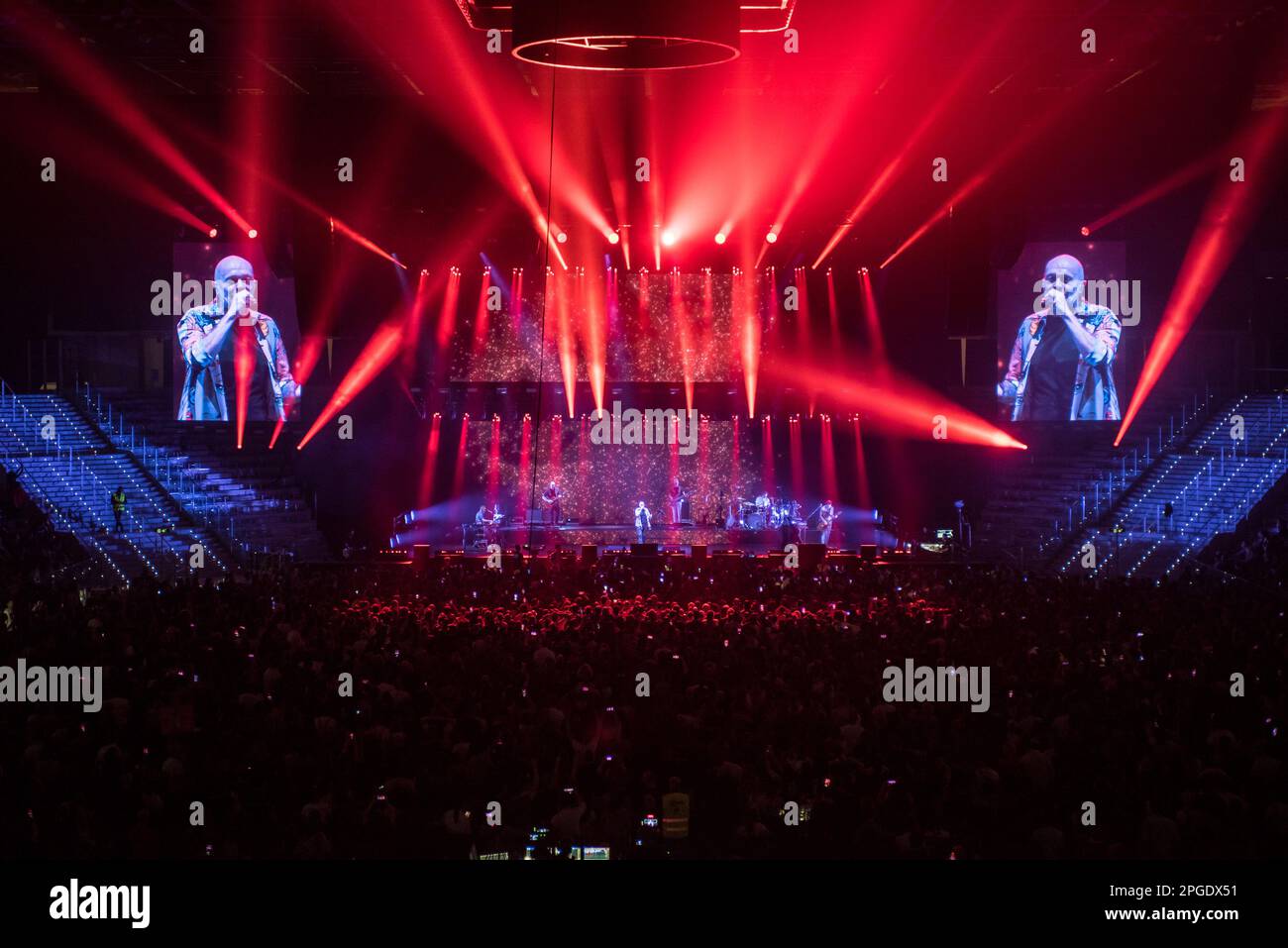 Torino, Italia. 20 marzo 2023. the Italian singer Max Pezzali performed ...