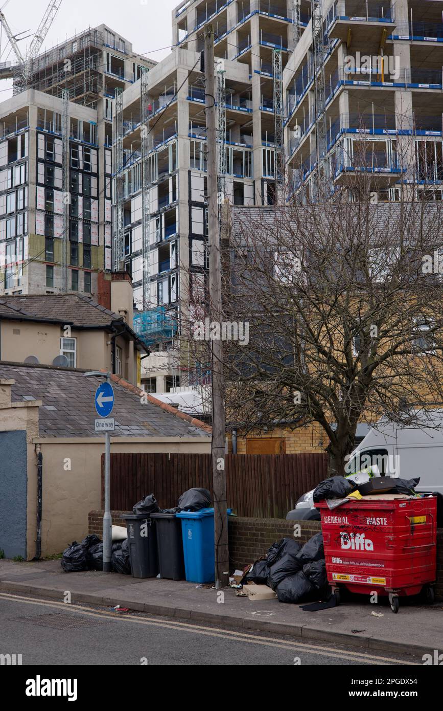 Old housing new blocks hi-res stock photography and images - Alamy