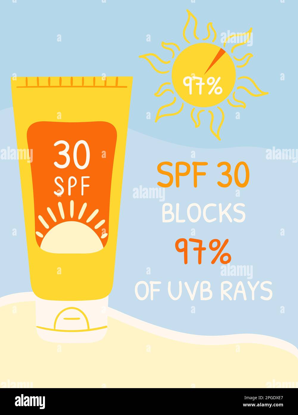 Sunscreen bottles with SPF 30 that blocks UVB rays. Sunscreen ...