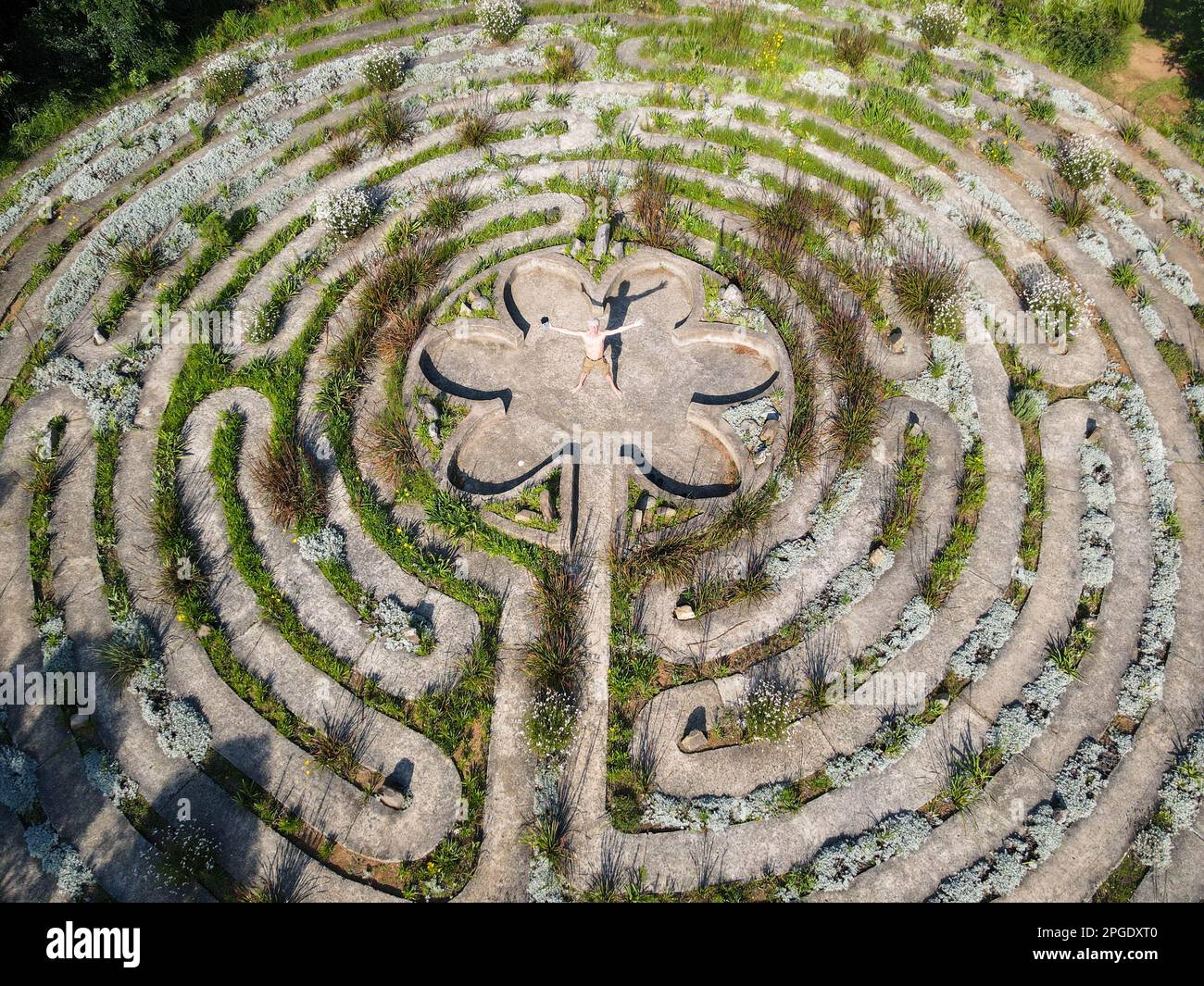 Labyrinth on the countryside of Hogsback in South Africa Stock Photo ...
