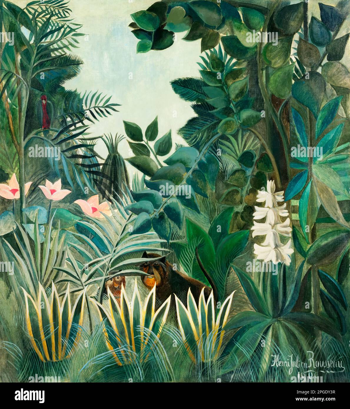 Henri rousseau lion hi-res stock photography and images - Alamy