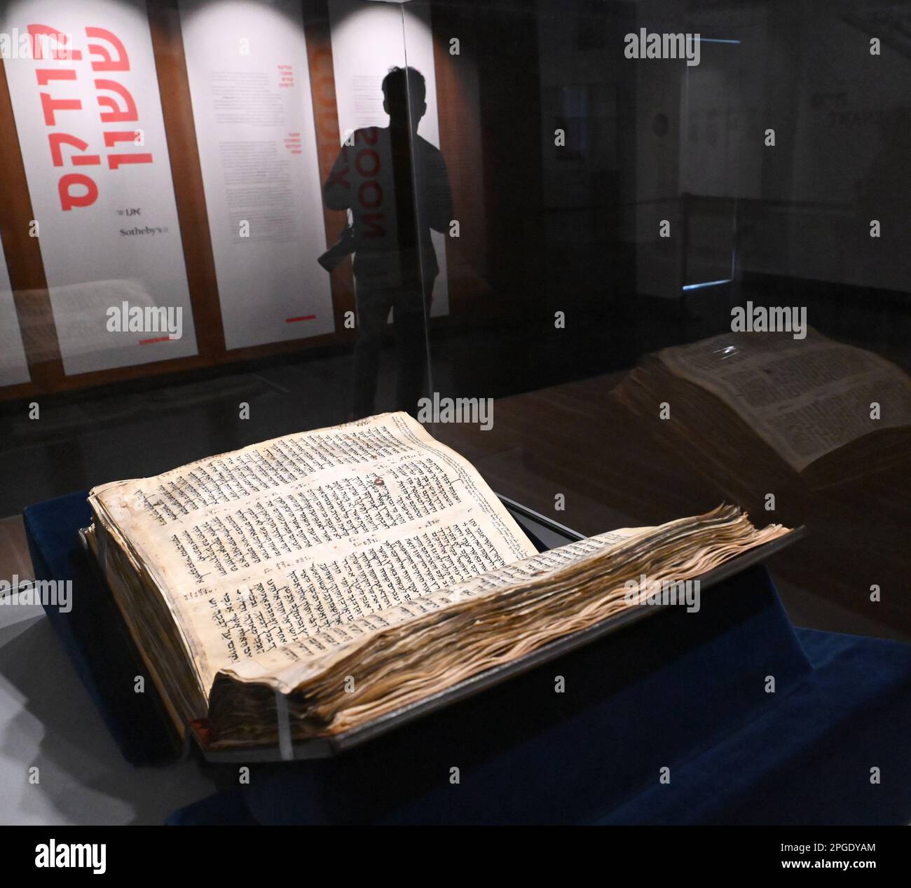 Tel Aviv, Israel. 22nd Mar, 2023. The Codex Sassoon, the earliest, most complete edition of the ...