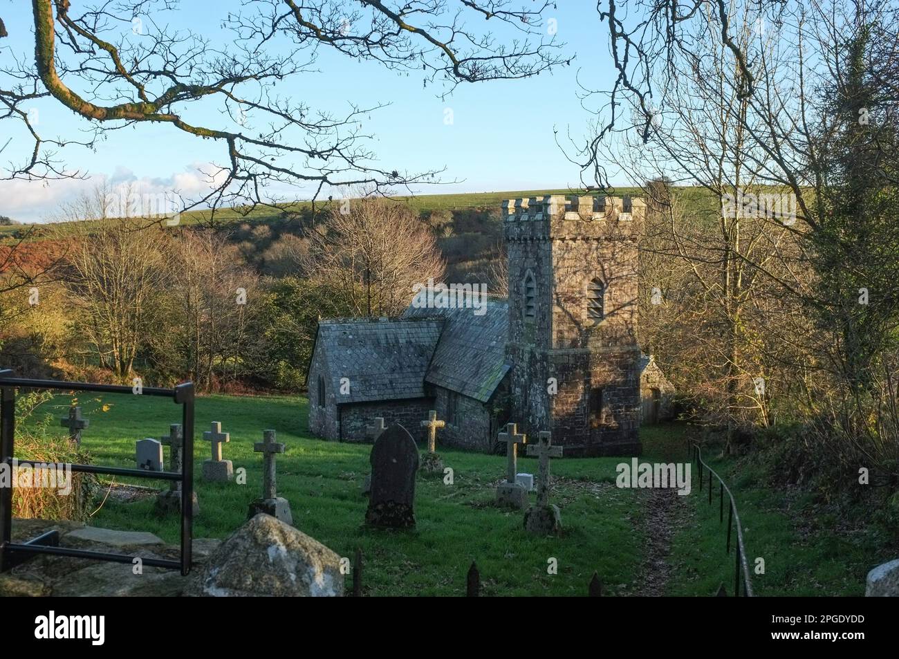 Temple Church, in Temple, Bodmin Moor, Cornwall. It is a Grade II ...