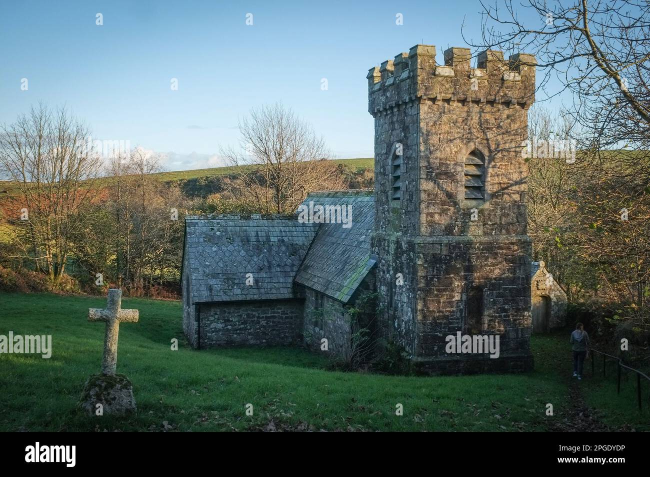 Temple Church, in Temple, Bodmin Moor, Cornwall. It is a Grade II ...