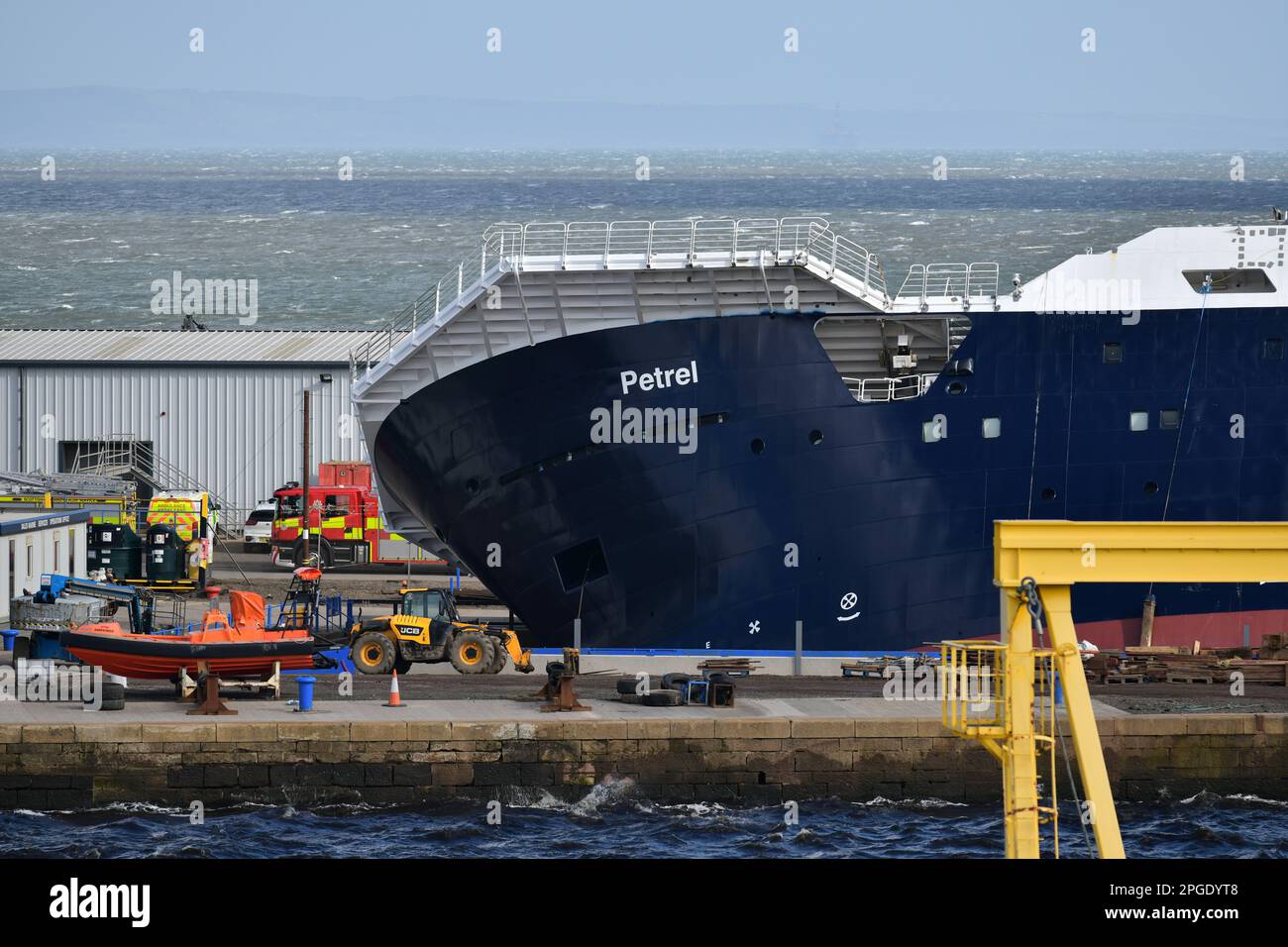 Edinburgh Scotland, UK 22 March 2023. Emergency incident at the ...