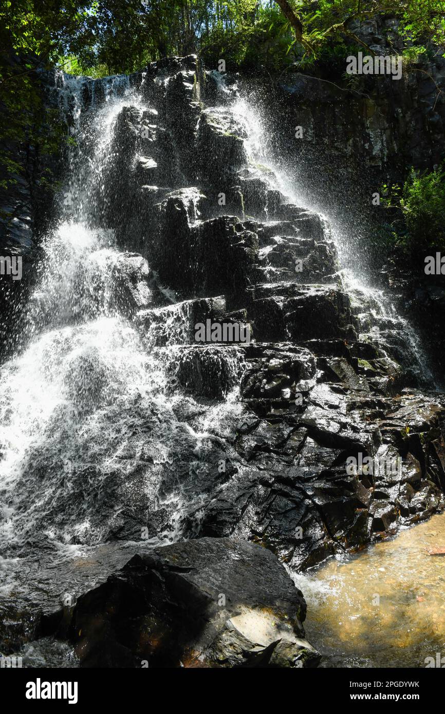 Waterfall on the countryside of Hogsback in South Africa Stock Photo ...