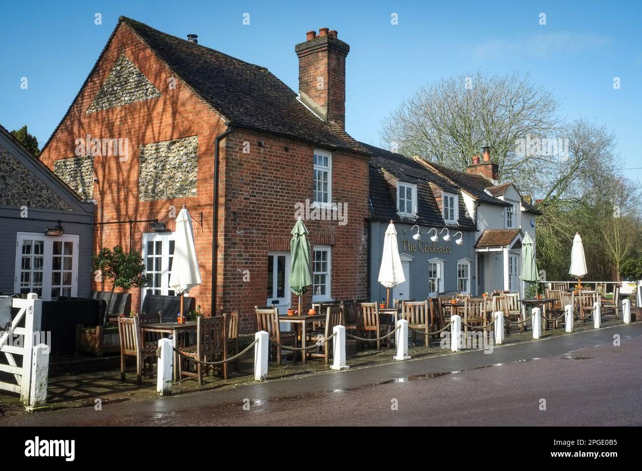 The Cricketers, countryside Public House and restaurant, on the Green ...