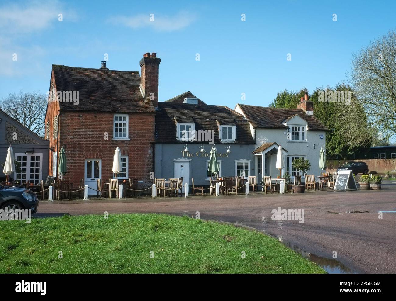 The Cricketers, countryside Public House and restaurant, on the Green ...