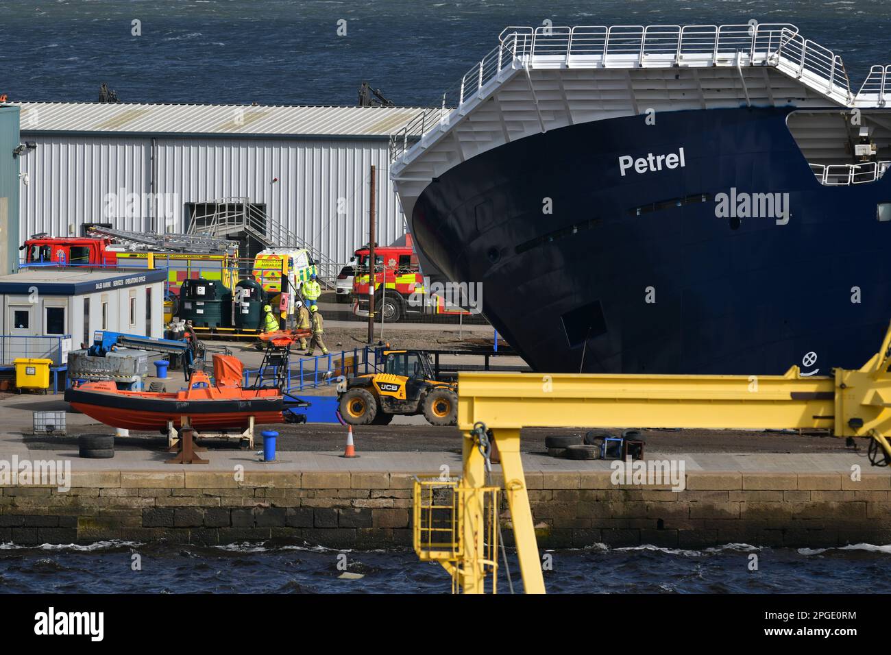 Edinburgh Scotland, UK 22 March 2023. Emergency incident at the ...