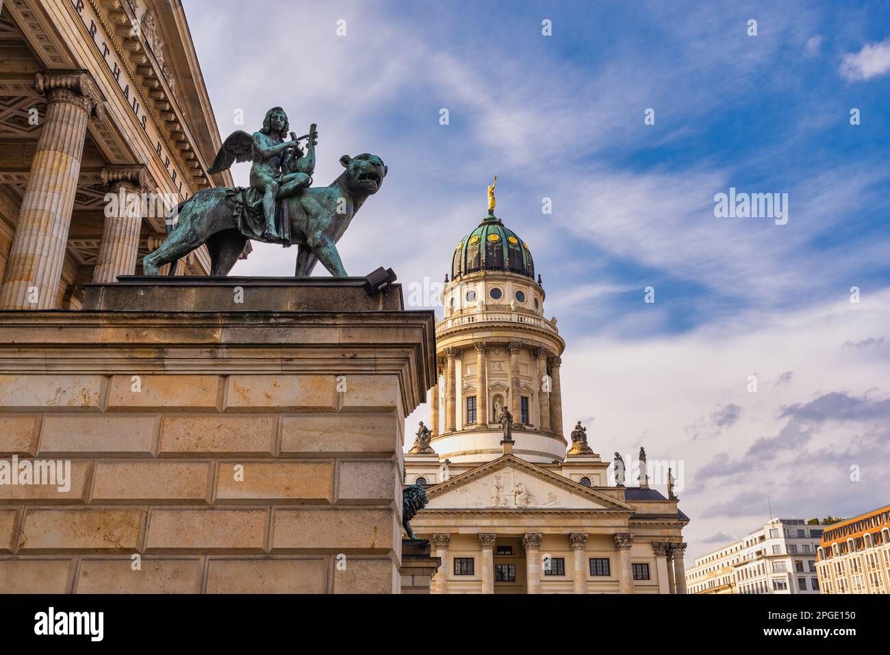 Berlin Germany, city skyline at Gendarmenmarkt Square Stock Photo - Alamy