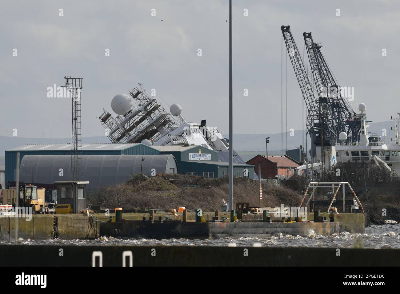 Edinburgh Scotland, UK 22 March 2023. Emergency incident at the ...