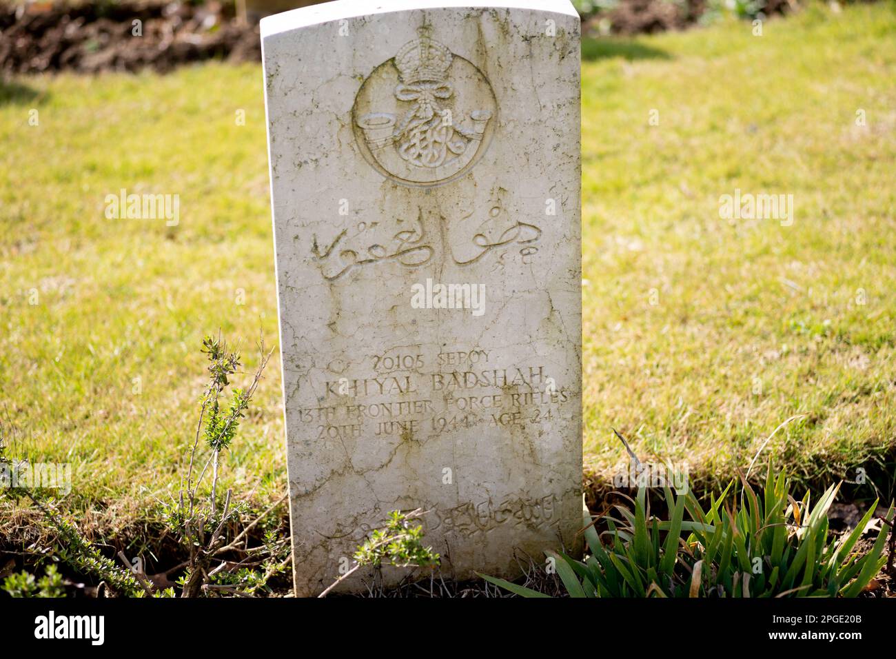 The Commonwealth War Graves Commission war cemetery near the river Arno ...
