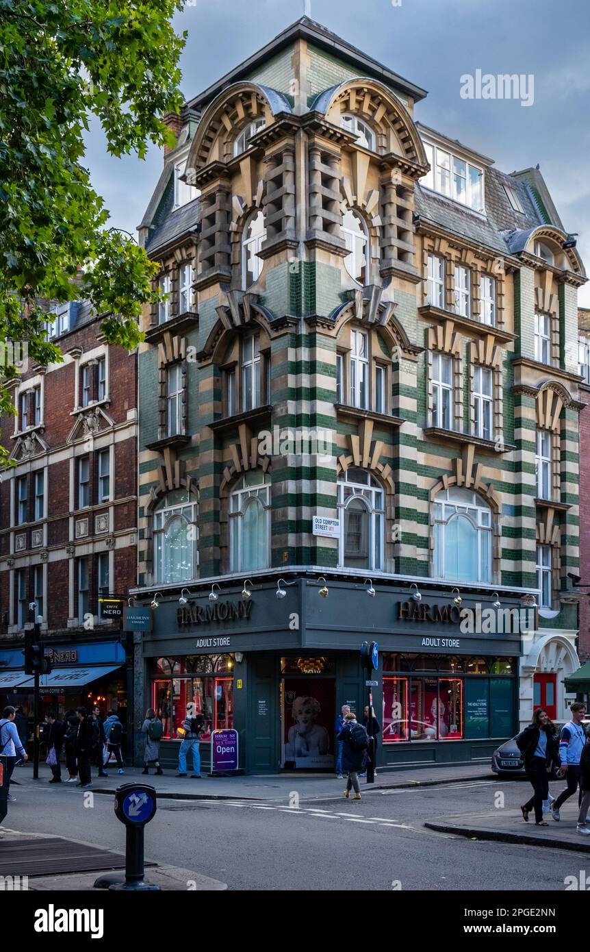 London, UK, Sept 2022, view of Harmony an adult store in Soho Stock Photo - Alamy